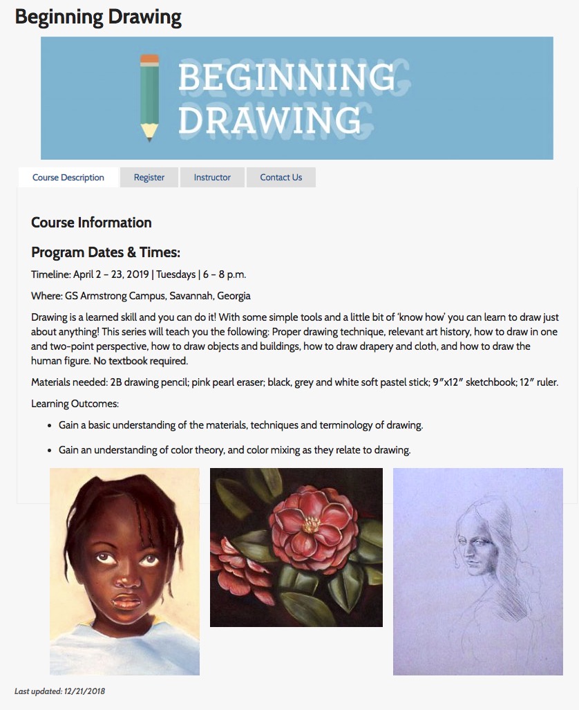 GSU Drawing Class – Mrs. Miller – Messy Art Teacher Blog