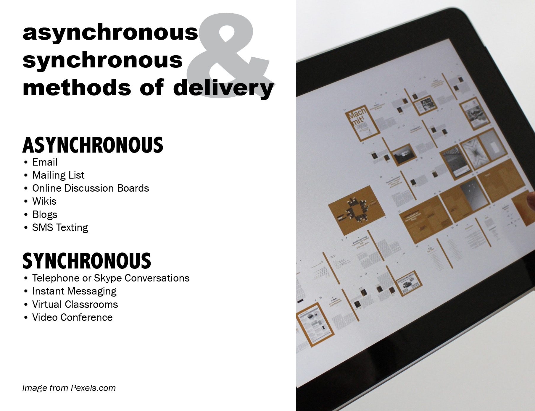 Navigate 1 – Delineating Asynchronous and Synchronous Learning – Mrs ...