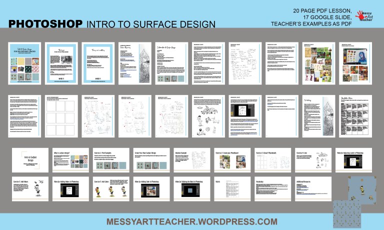 Surface Design Lesson for Secondary – Mrs. Miller – Messy Art Teacher Blog